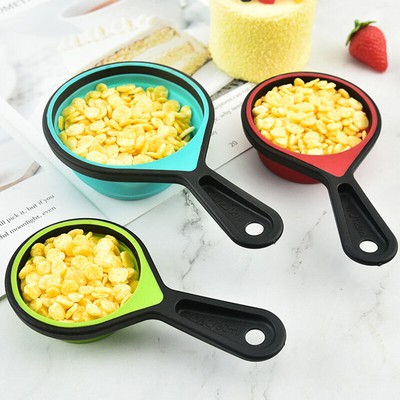 Collapsible Measuring Cups And Spoons Set, 8 Pieces, Silicone ...