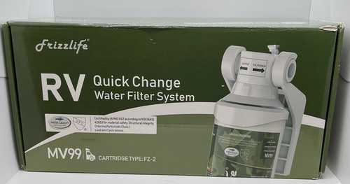 FRIZZLIFE RV Quick Change Water Filter System MV99 Cartridge Type FZ-2 ...