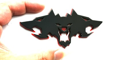 Wolf Pack Emblem 3D Logo Car Badge Decal Sticker for Truck Motorcycles ...