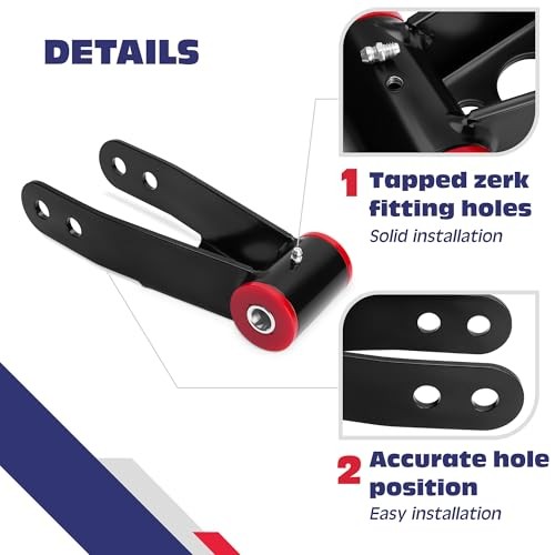 KSP Drop Shackles for Silverado 1500 1999-2019, 2" Rear Lowering ...