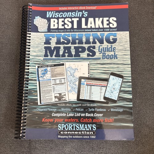 Wisconsin's Best Lakes Fishing Maps Guide Book | eBay