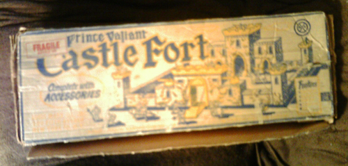 Marx Prince Valiant Castle Fort Vintage Playset orig box 62S13 rare c-4 ...