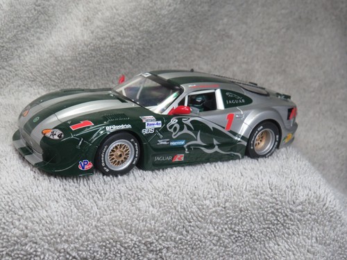 1/32, Scalextric, Analog, Green/Silver, Jaguar XKRS, RARE slot car | eBay