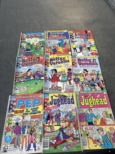 Lot Of 9 Archie Series Comic Books-Archie, Betty, Jughead And PEP | eBay