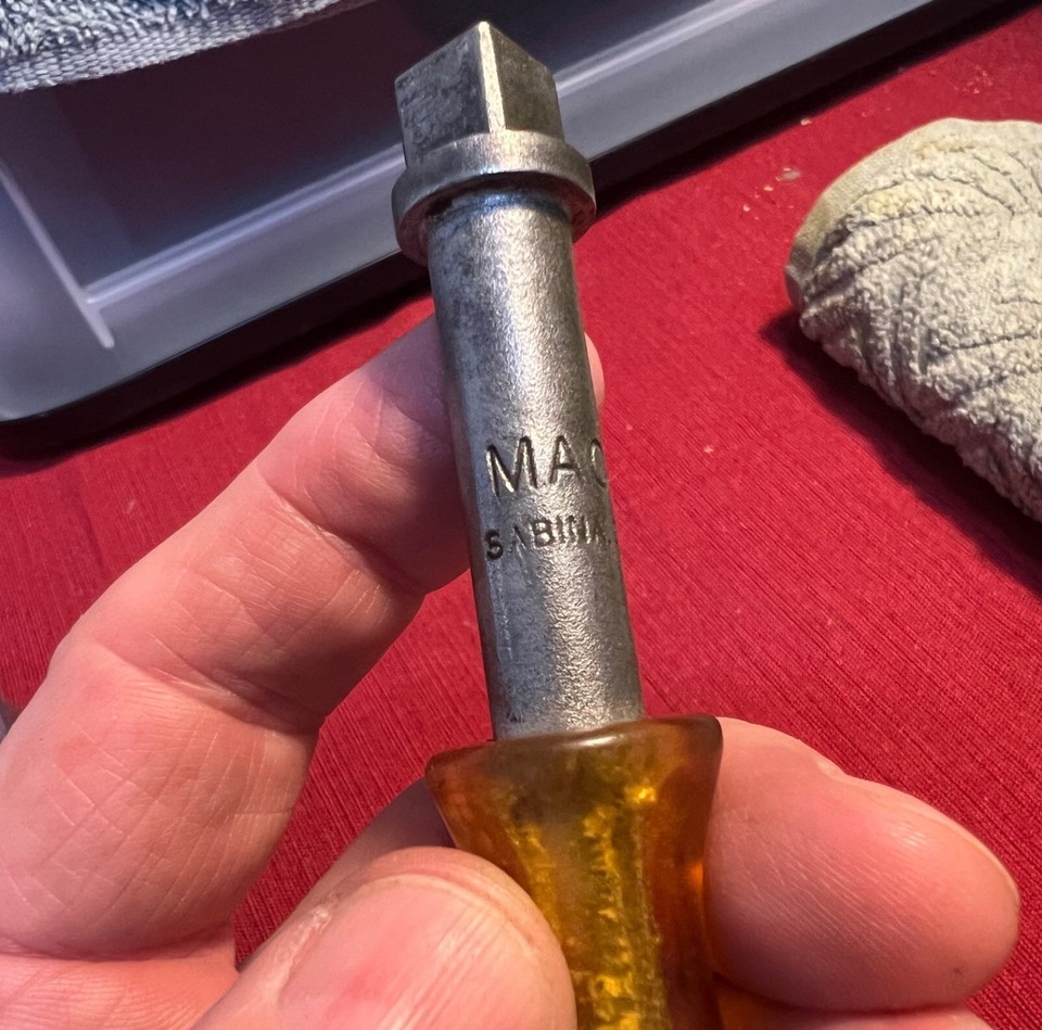 Mac Tools Rare Amber Handle 3/8” Drive lockSpinner Handle.X6S..SABRINA ...