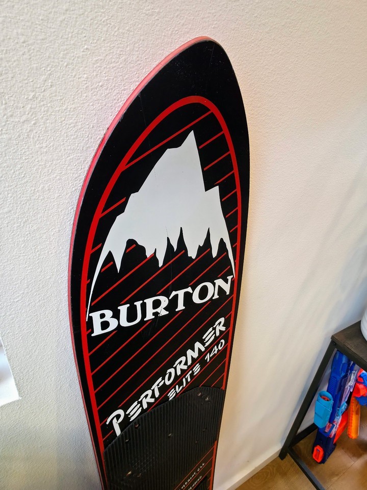 1986 Burton Performer Elite 140 - Vintage Snowboard w/ Burton Bindings ...