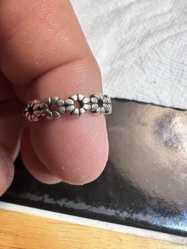 Silver Daisy Ring, flower Band, Native Ring Band , | eBay