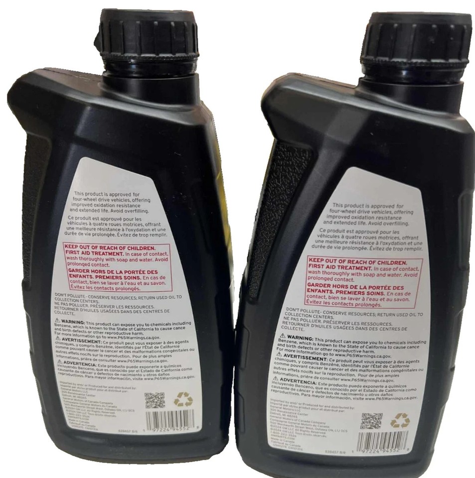 2pk - Genuine GM ACDelco Auto-Trak II Transfer Case Fluid 33.8oz ...