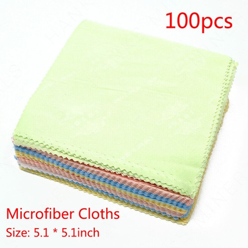 100x Microfiber Cloth Cleaning Screen Camera Lens Phone Glasses ...