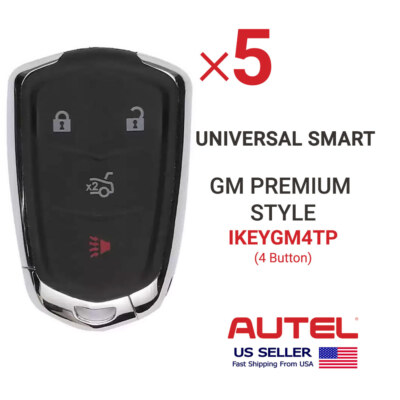 5X Autel iKey Universal Smart Key For GM Premium Style 4 Button ...