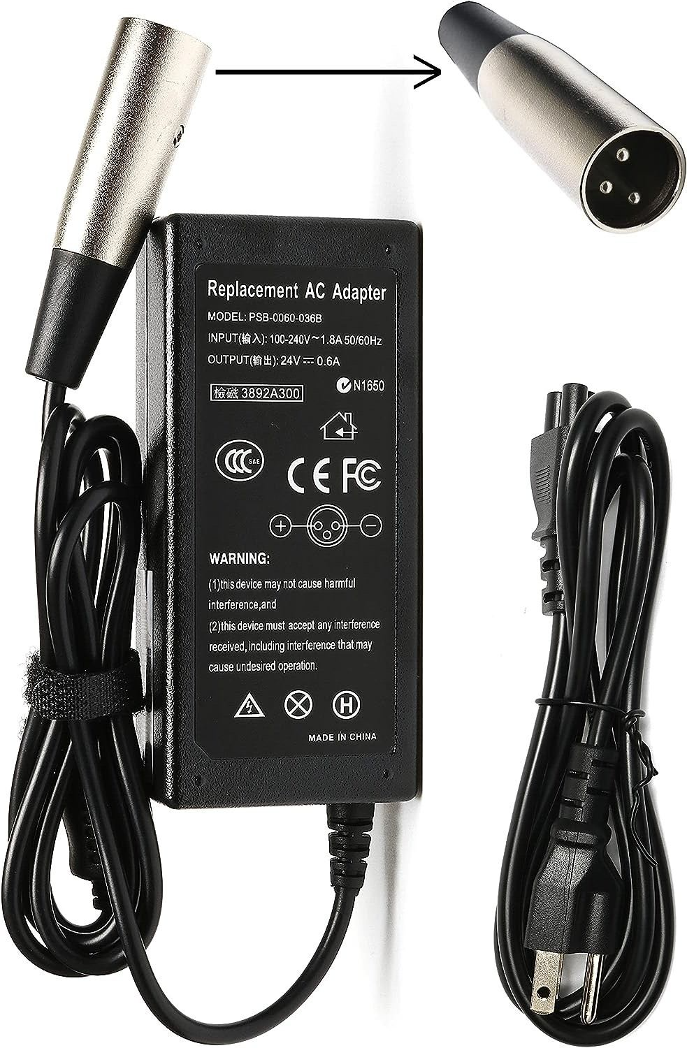 AC Adapter SK90B240060 24V 50-60Hz 1.8Afor Razor 500 SX500 Electric ...