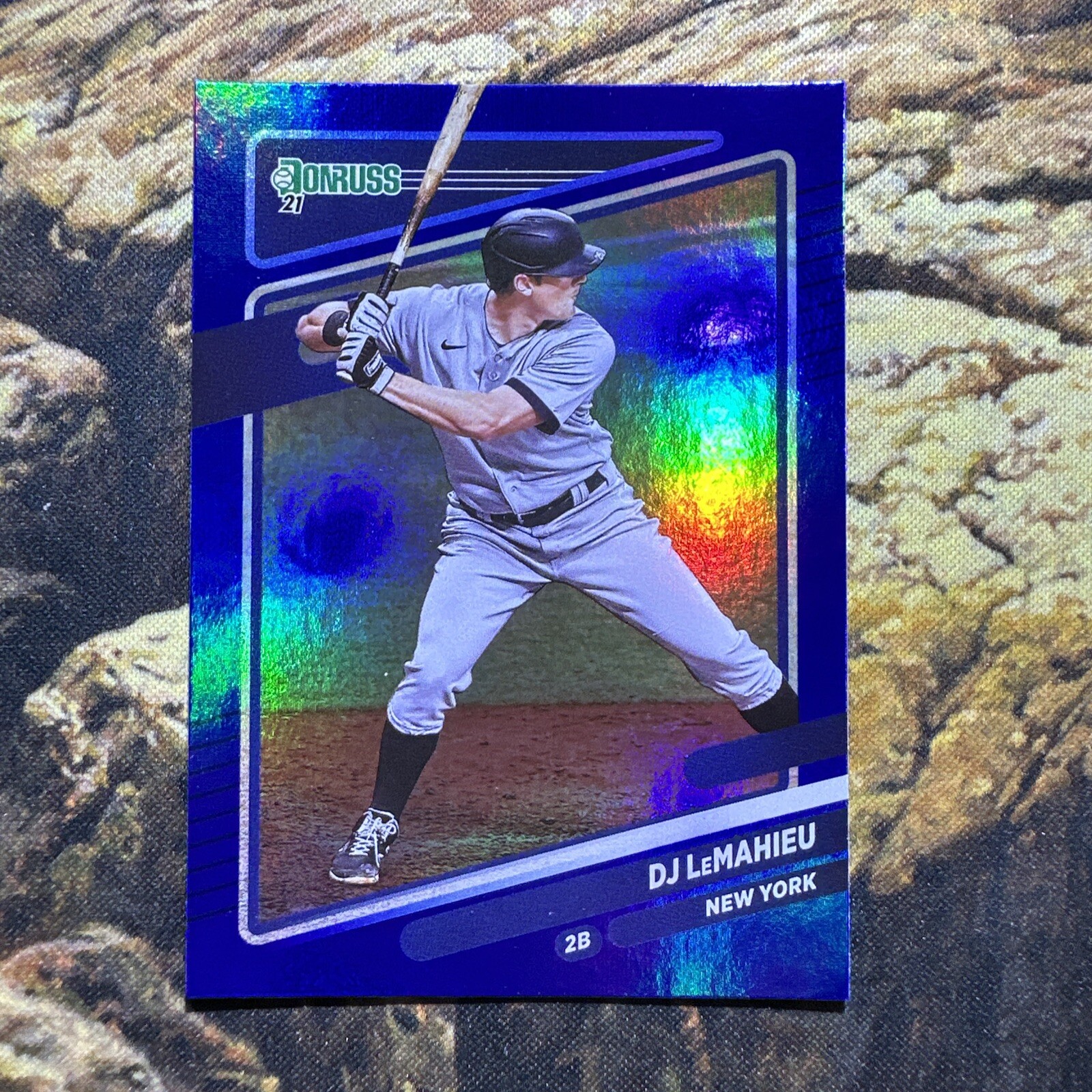 DJ LeMahieu 2021 Panini Donruss Holo Blue 127 New York Yankees | eBay
