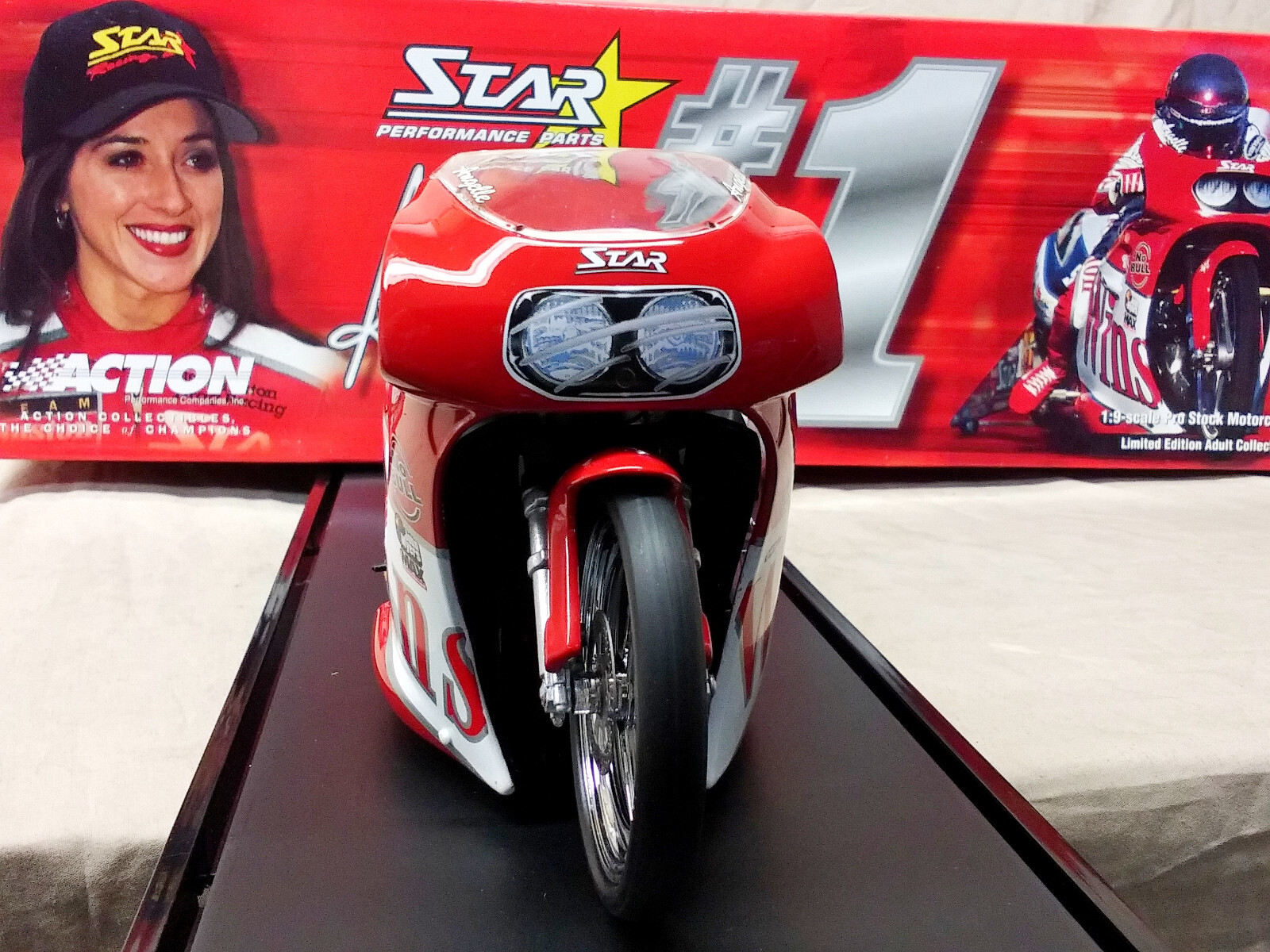 Vintage NHRA Angelle Seeling Winston 2001 Suzuki Pro Stock Bike 1:9 | eBay