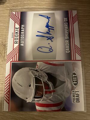 Qaadir Sheppard 2020 Sage HIT Premier Draft Rookie Auto Mississippi A82 ...