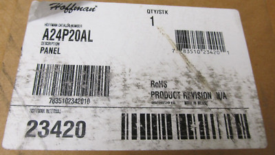 HOFFMAN A24P20AL Panel (?for Type 3R, 4, 4X, 12 and 13 Enclosures?) | eBay
