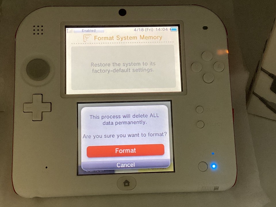 Nintendo 2DS Launch Edition Scarlet Red/White 32gb SD Card-Tested ...