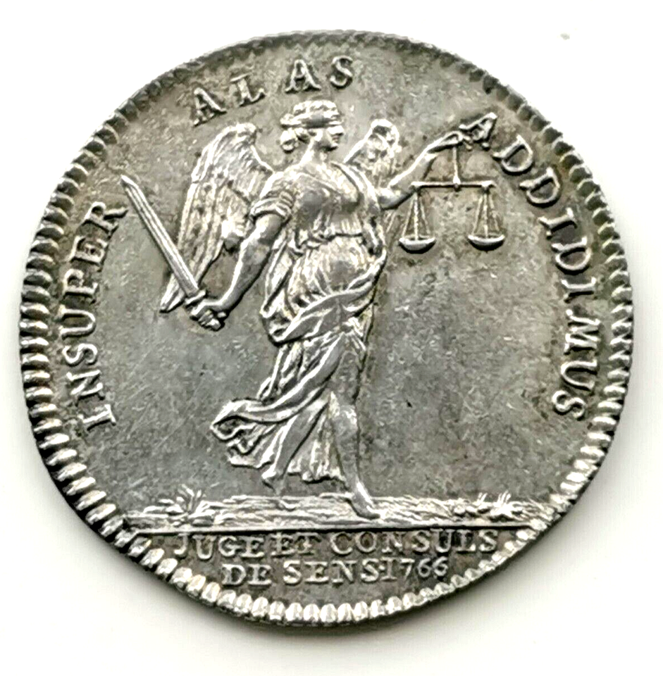 JET 120. Silver token. Louis XV - Judges and Consuls of Sens 1766 | eBay