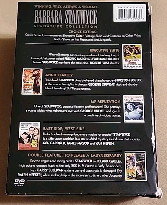 Barbara Stanwyck Signature Collection (DVD, 6-Film Box Set) Annie ...