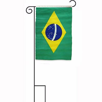 12x18 12"x18" Brazil Sleeved w/ Garden Stand Flag | eBay