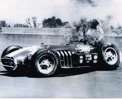 PAT O'CONNOR SUMAR FATAL FIRE 1ST LAP ACCIDENT 1958 INDY 500 8 X 10 ...