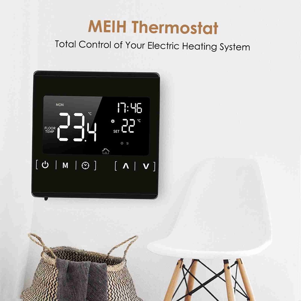 Touch Screen Digital Programmable Electric Underfloor Heating ...