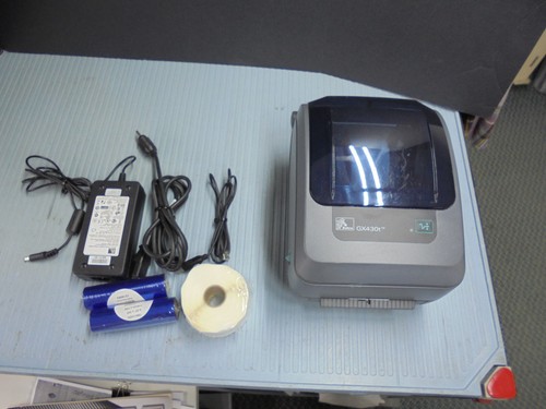Zebra Dako GX430T DL213 Label Printer w/Small Flap Slide Label Kit ...