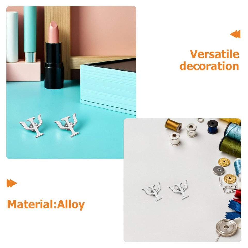 6pcs Psi Symbol Pin - Psychology Symbol Pin Medical Enamel Brooch ...