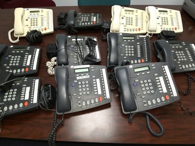 3com nbx 100 and v3000 system,16 models 1102 and 3102 phones with power ...
