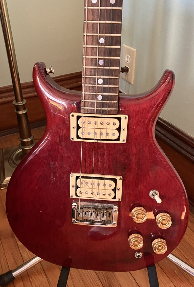 1978/79 Washburn Wing Series Transparent Red Raven Electric Guitar Made ...