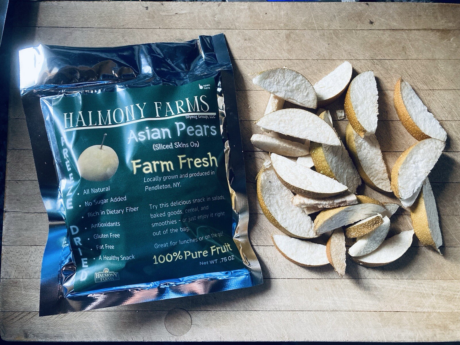 12 Pack of Farm Fresh Freeze-Dried Asian Pears (.75oz) Bags - Qty: 12 ...