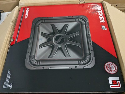 KICKER 15" L7R 4 Ohm Voice Coil Square Subwoofer 713034085744 | eBay