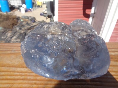 Glass Rock Slag Clear Pretty Clear Sapphire Blue 9.8 lbs WW9 ...