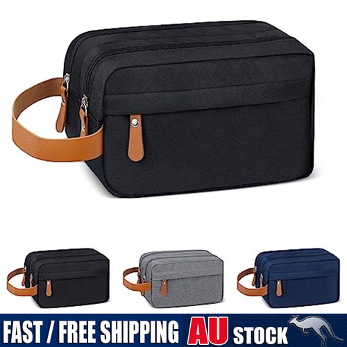 Men Waterproof Toiletry Bag Travel Wash Case Shower Bathroom Cosmetic ...