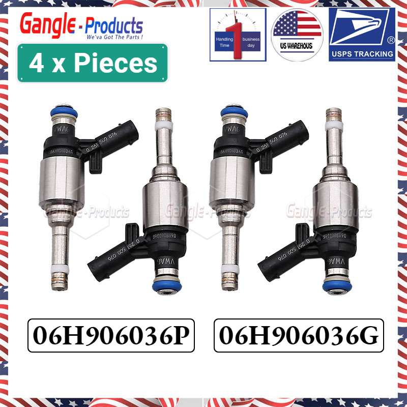 Set of 4 Fuel Injectors 06H906036P for VW Jetta GTI AUDI A4 Q5 2.0T | eBay