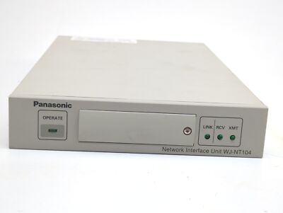 Panasonic WJ-NT104 Rack Mount 8-Conductor 12 VDC 800 mA Network ...