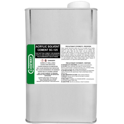 SC-125 Acrylic Solvent Cement Adhesive - Quart (32 fl oz) | eBay
