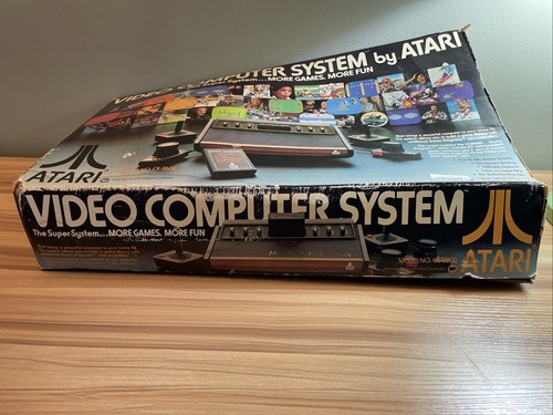 Original 1980 ATARI 2600 Video Game System CX-2600A Console **BOX ONLY ...
