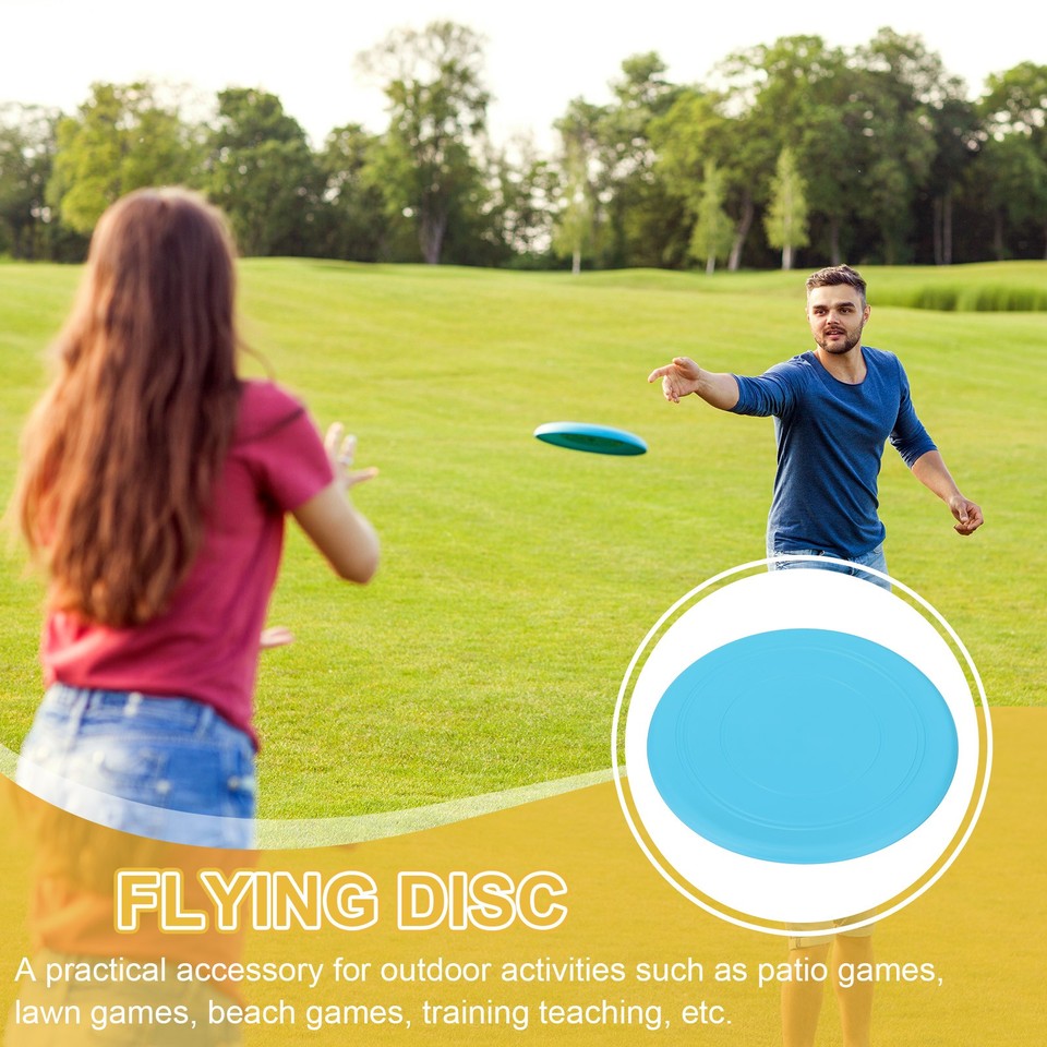 12Pcs 7 Inch Flying Disc Soft Silicone Sports Playing Disk, Blue | eBay ...