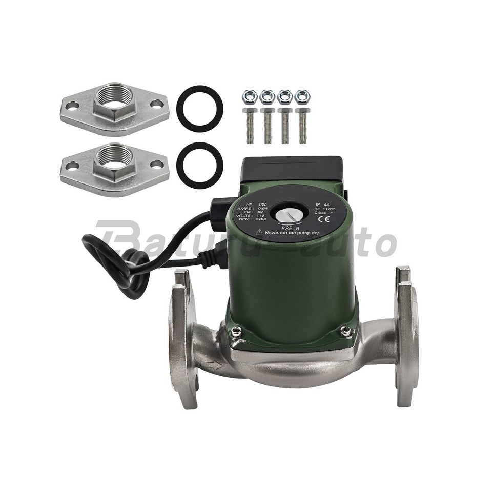 008-SF6 115V 1/25 HP Stainless Steel Circulator Pump Replacement for ...