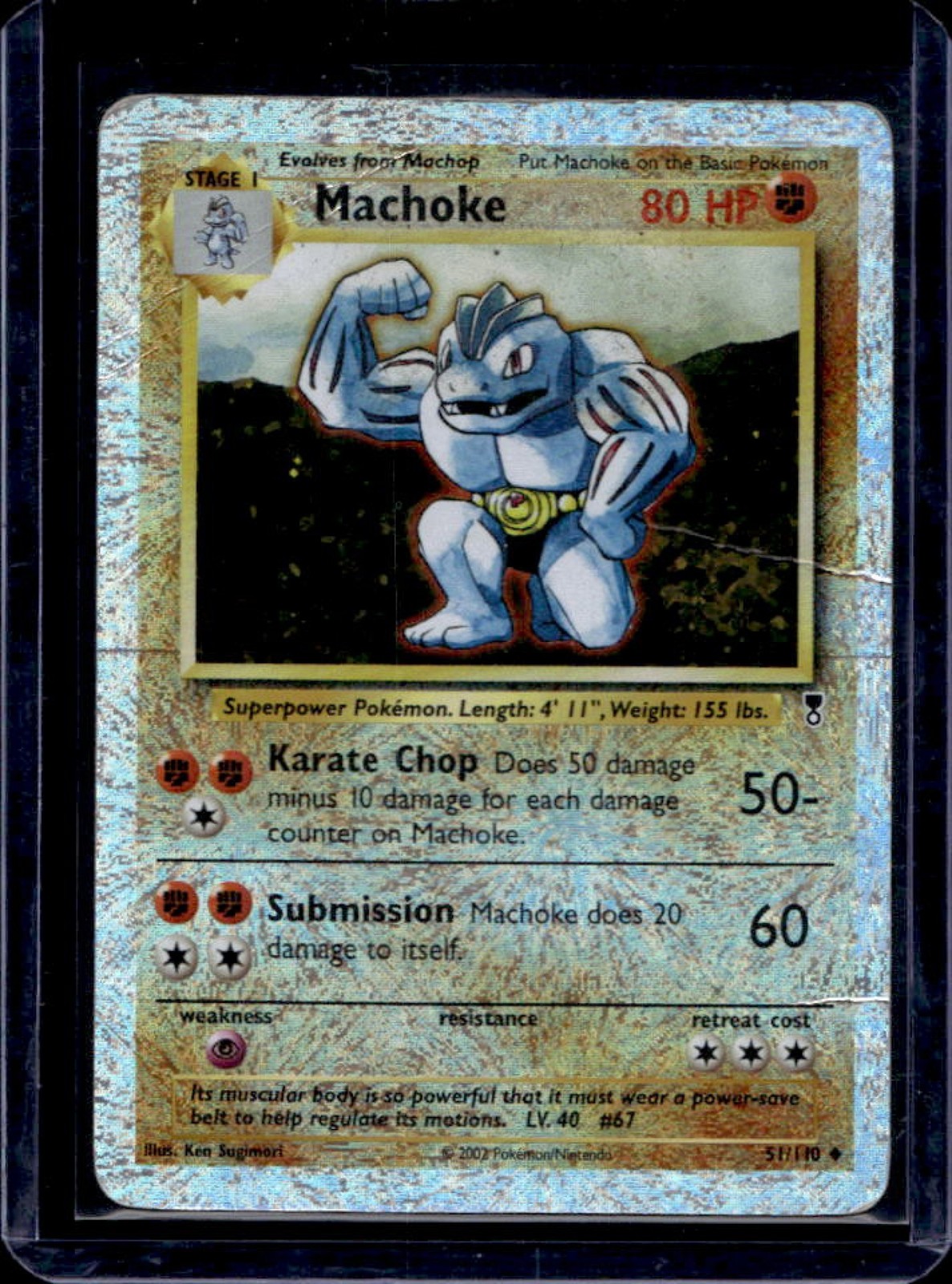 2002 Pokemon Legendary Collection Machoke Reverse Holo #51/110 | eBay