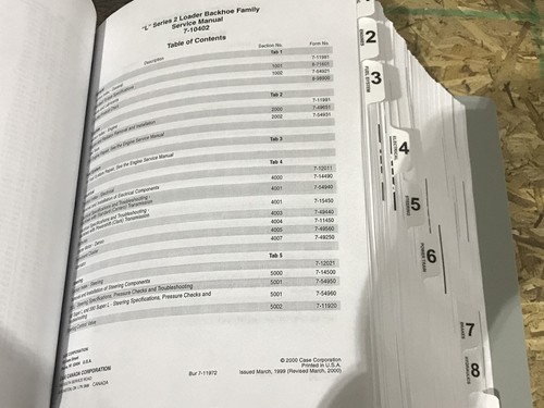 Case 580L/590L/580 590 Super L Series 2 Backhoe Service Manual & Parts ...