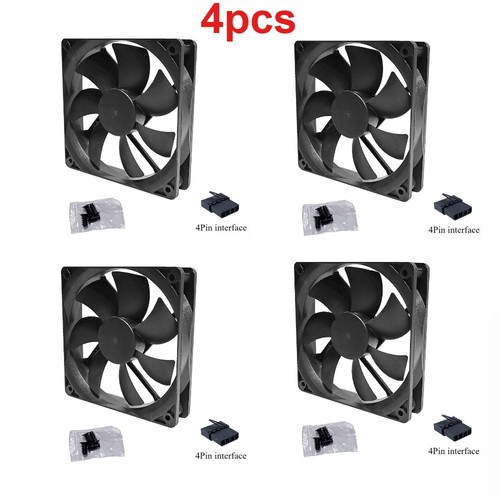 120mm×120mm×25mm Computer Case PC Cooling Fan Quiet PWM 4Pin 12V Slim ...