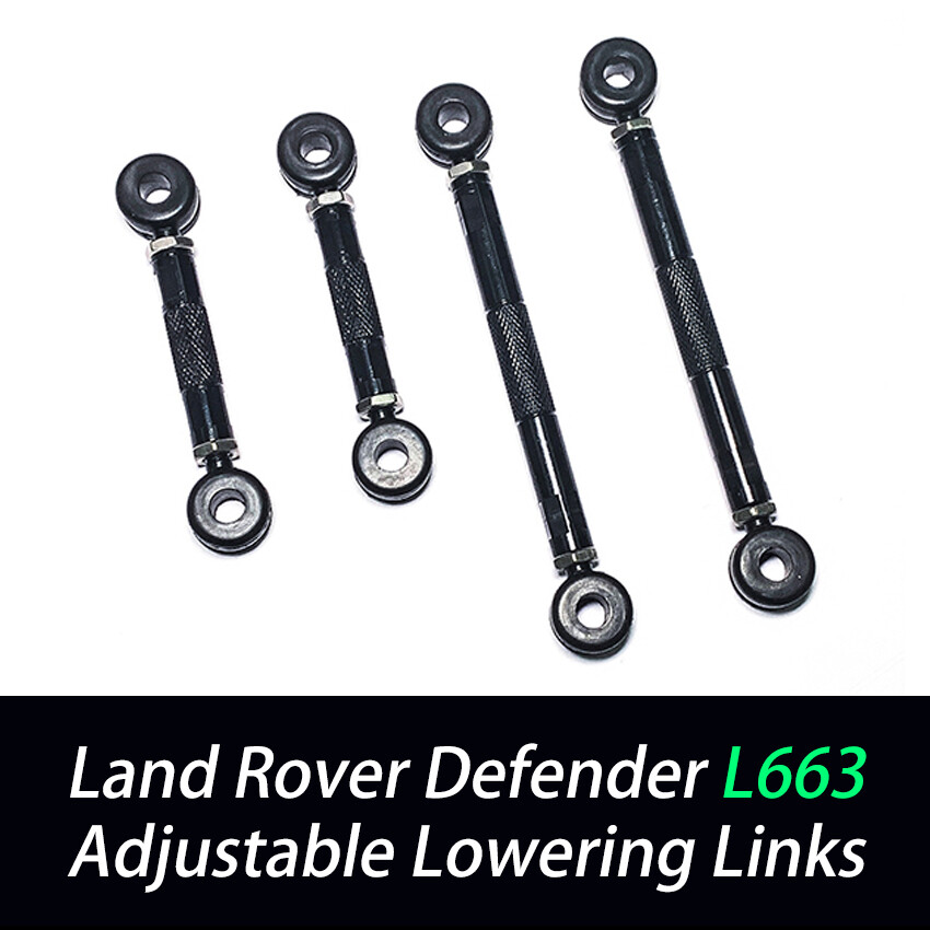 For Land Rover Defender 90 110 130 L663 ADJUSTABLE LOWERING LINKS ...