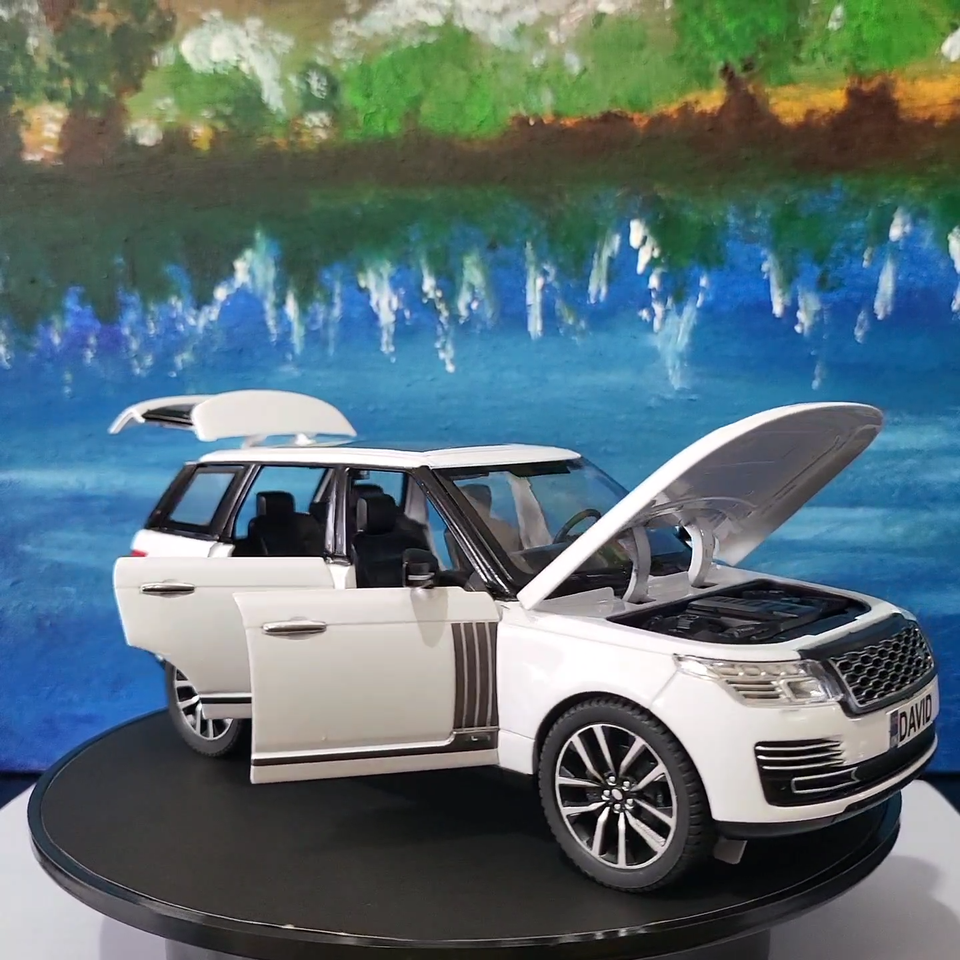 Diecast 1:24 Land Rover Range Model Car Light & Sound + Personalised ...