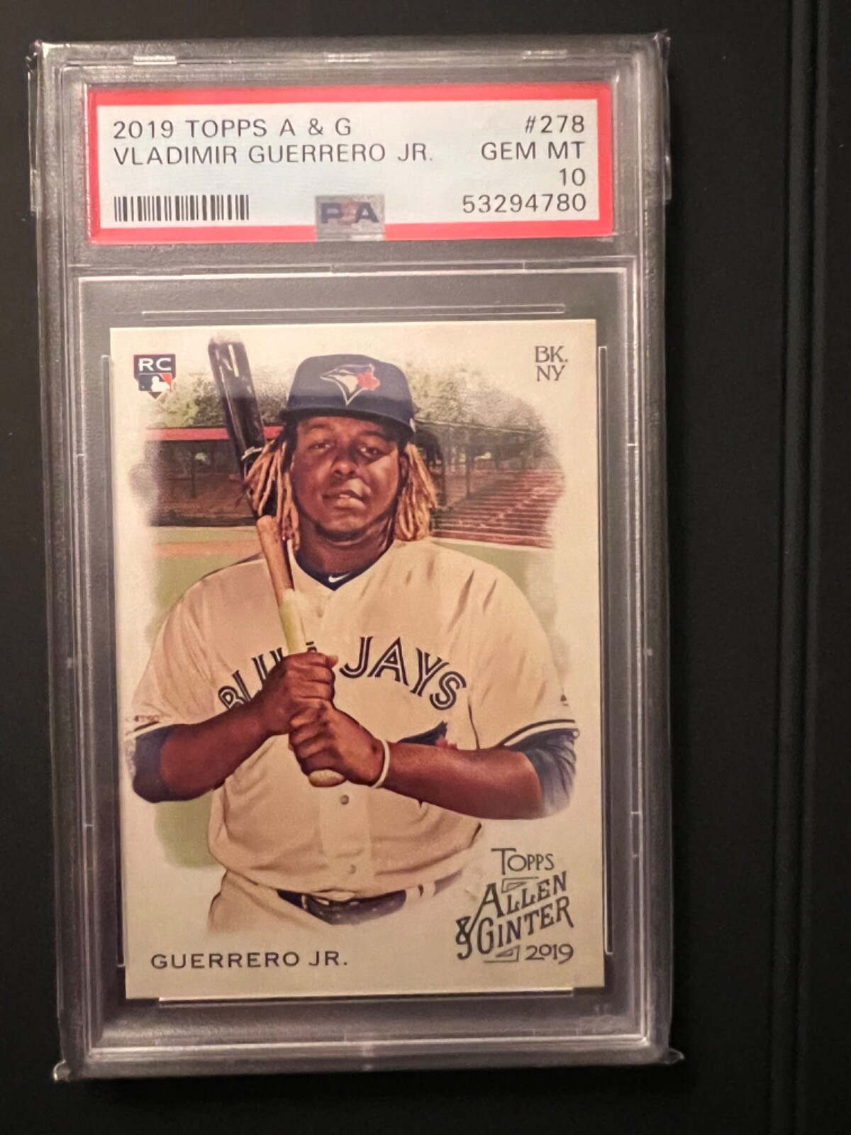 2019 Topps Allen & Ginter Vladimir Guerrero Jr. Blue Jays RC PSA 10 Gem ...