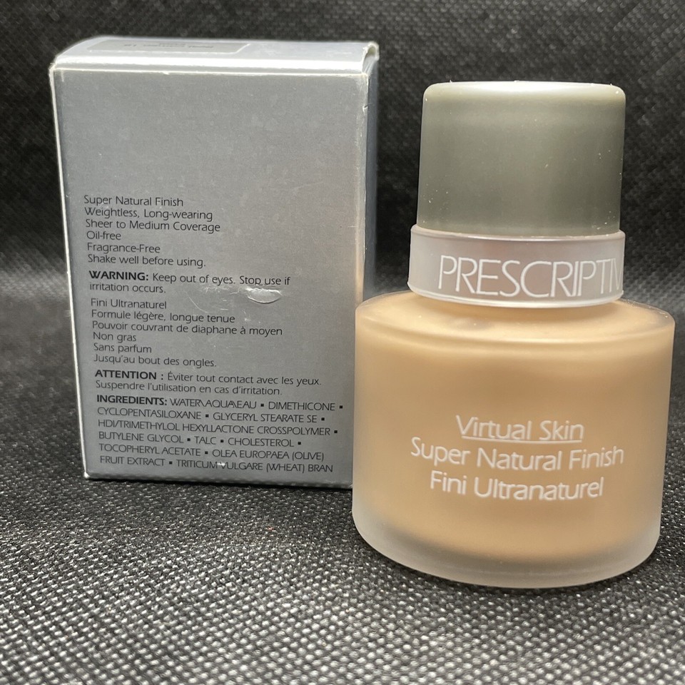 Prescriptives Virtual Skin Super Natural Finish REAL PECAN 58 COOL 1oz ...
