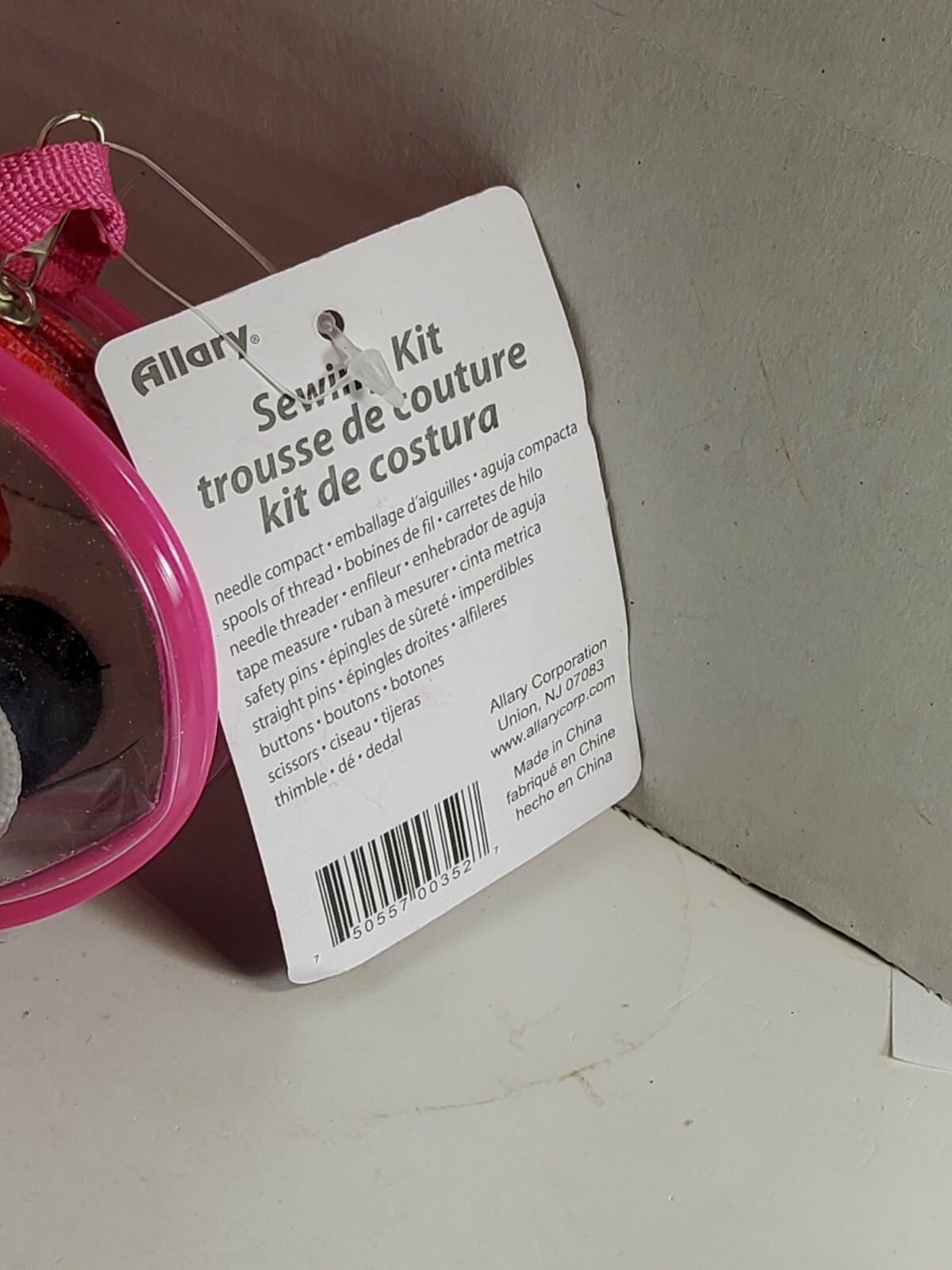 ALLARY No.352 HOME & TRAVEL SEWING KIT - PINK TRIM CASE | eBay