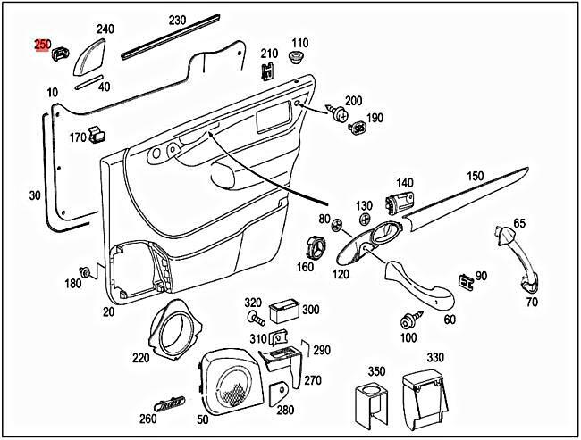 Mercedes-Benz 1249880081 Genuine OEM Corner Cover Fastener for sale ...