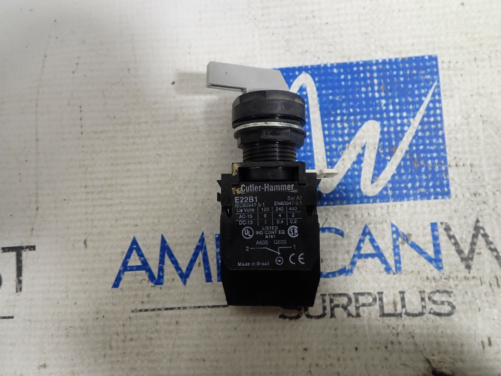 Cutler-Hammer E22B20 W/ E22B1 Ser. A1 2 Position Switch *USED | eBay