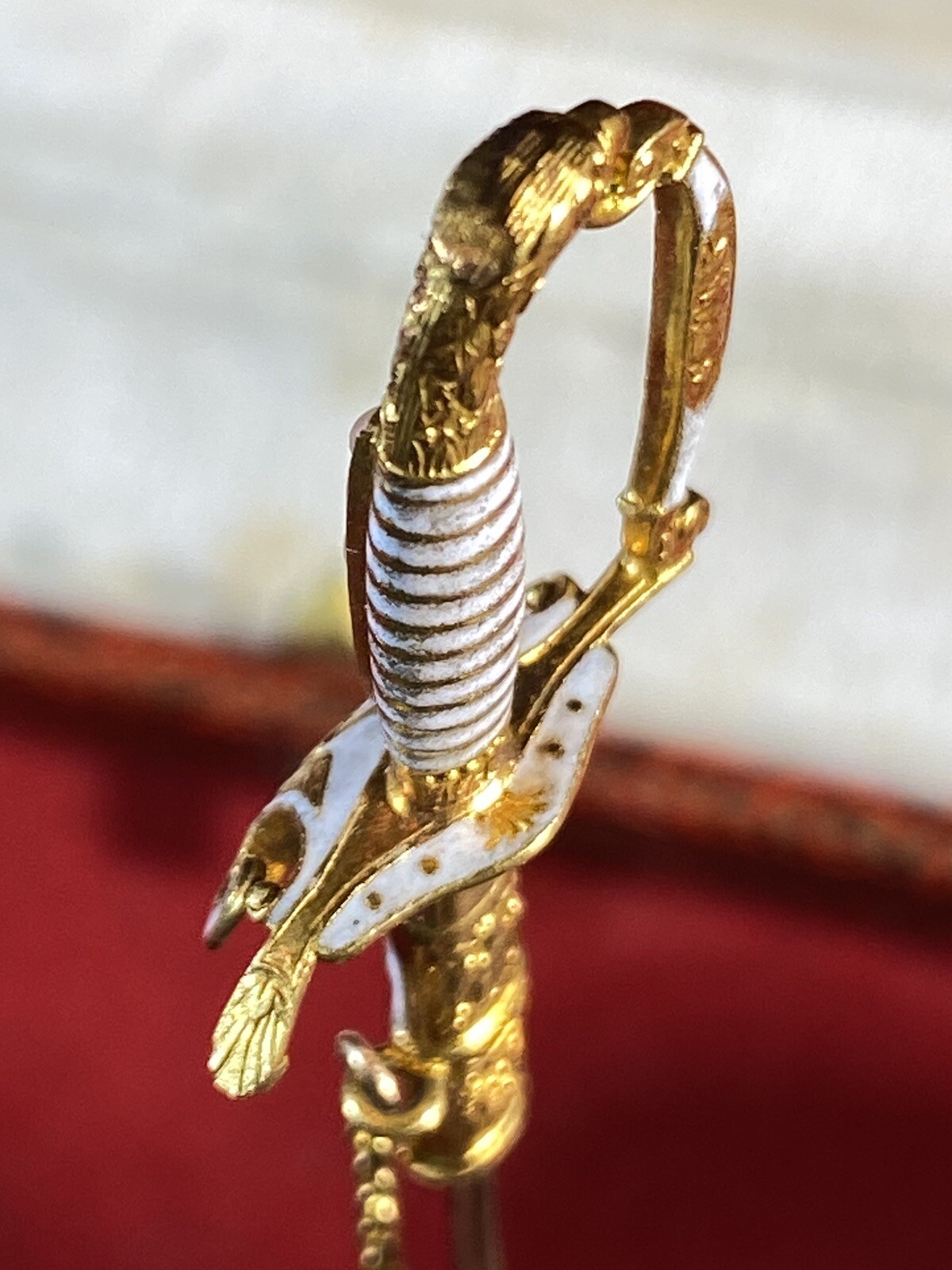 Antique Victorian Hat Pin 14K Gold Stick Pin Military Sword Pin Sword ...